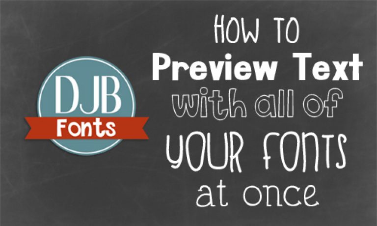 Preview Text of All Your Fonts - Darcy Baldwin Fonts