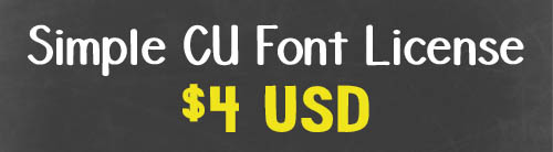 Commercial Use Font License - Darcy Baldwin Fonts